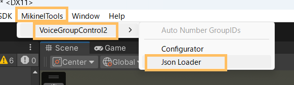 Json Loaderについて | Voice Group Control 2